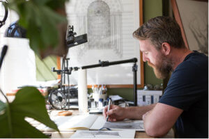 Luke Adam Hawker has a passion for drawing - Arches papers