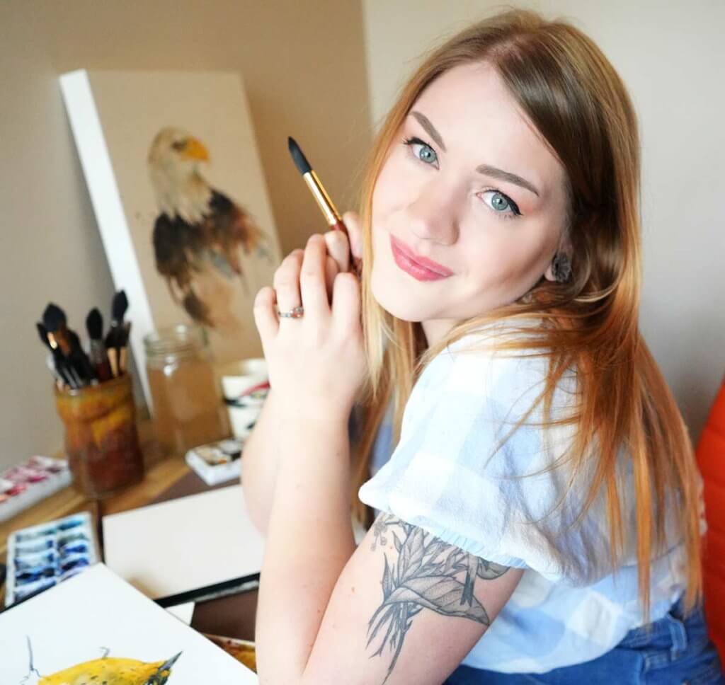 Kiley Busko, a resident artist ARCHES from United States